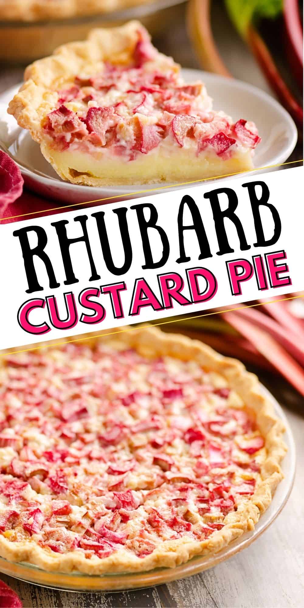 Rhubarb Custard Pie