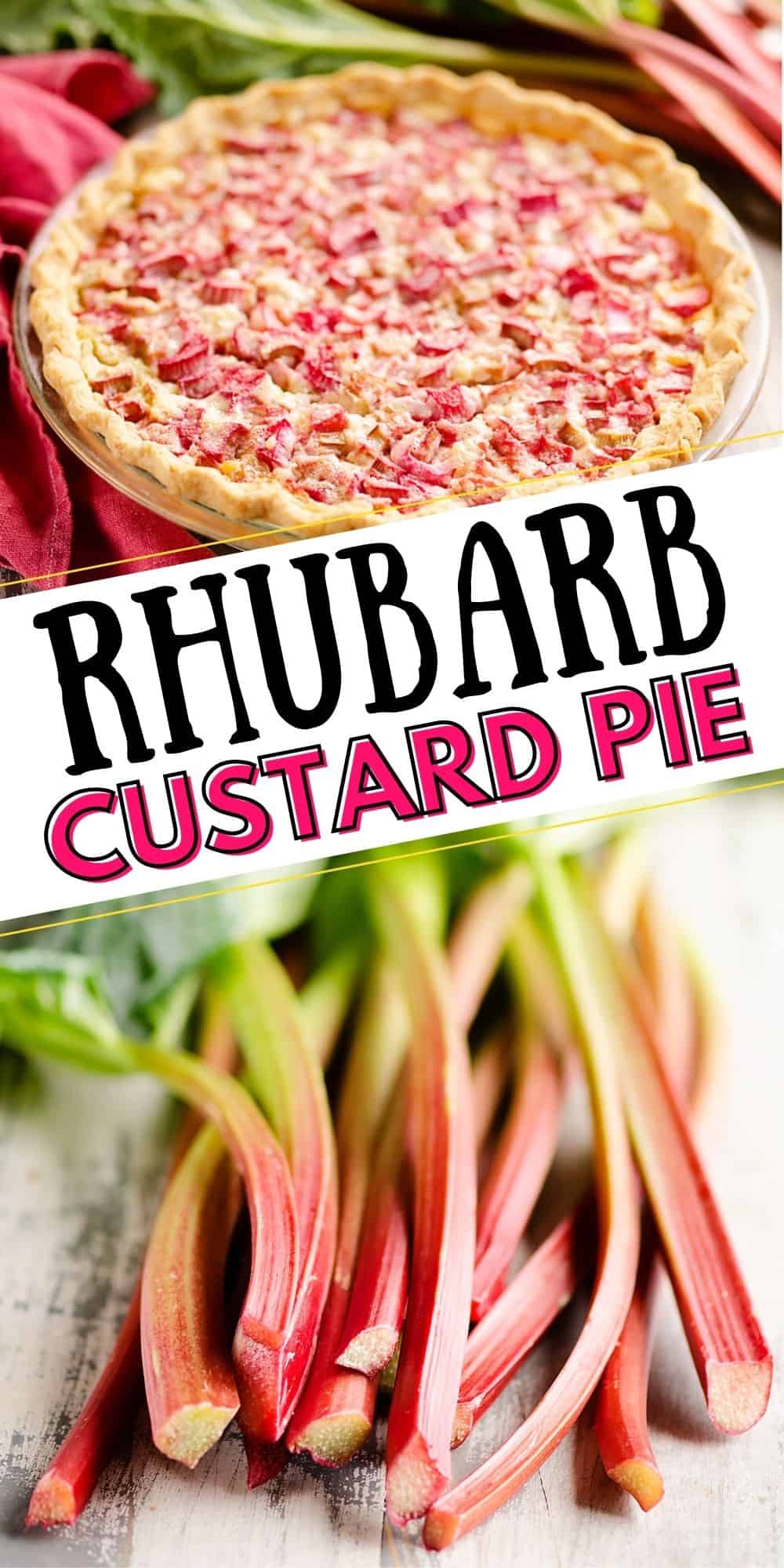 Rhubarb Custard Pie