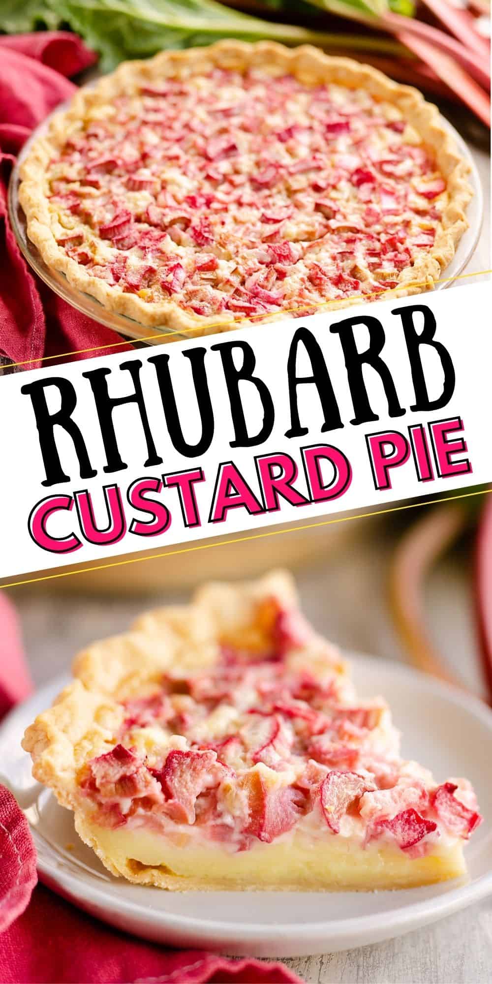 Rhubarb Custard Pie