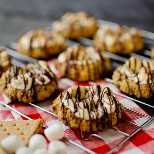 S'mores Thumbprint Cookies