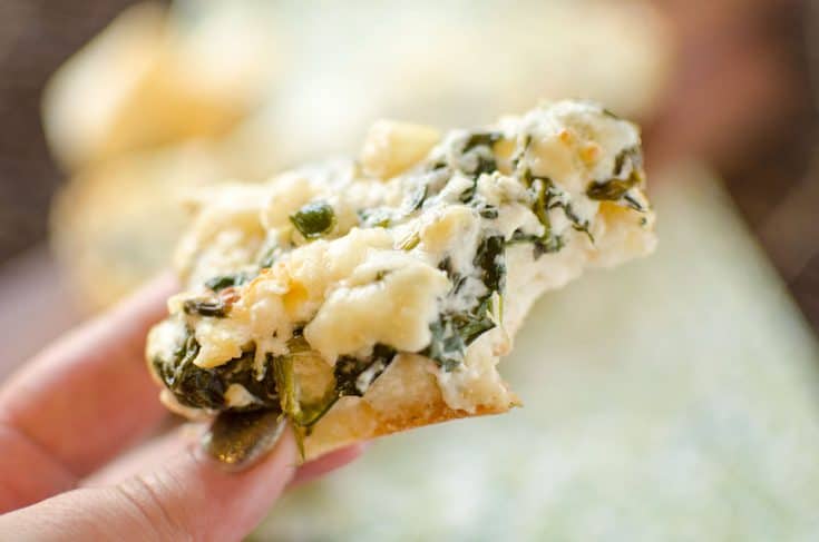 White Cheddar & Spinach French Bread
