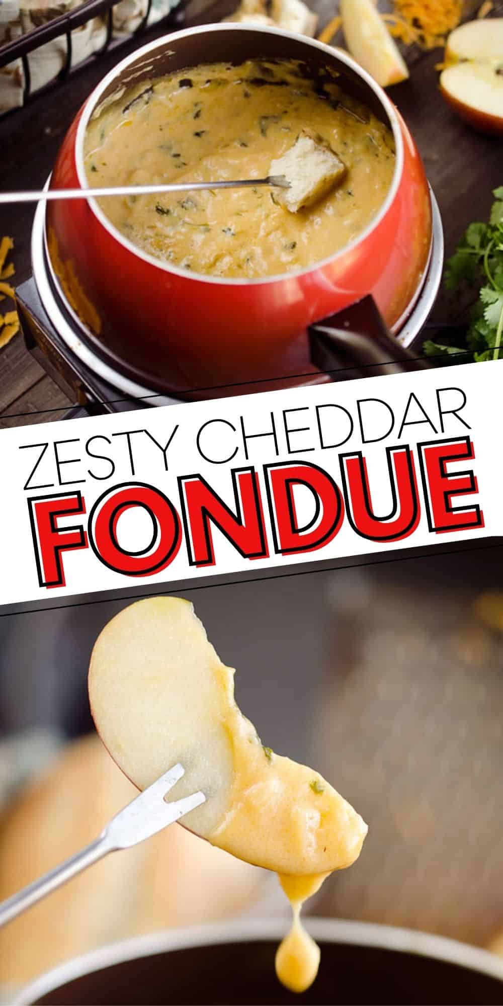 Zesty Cheddar Fondue