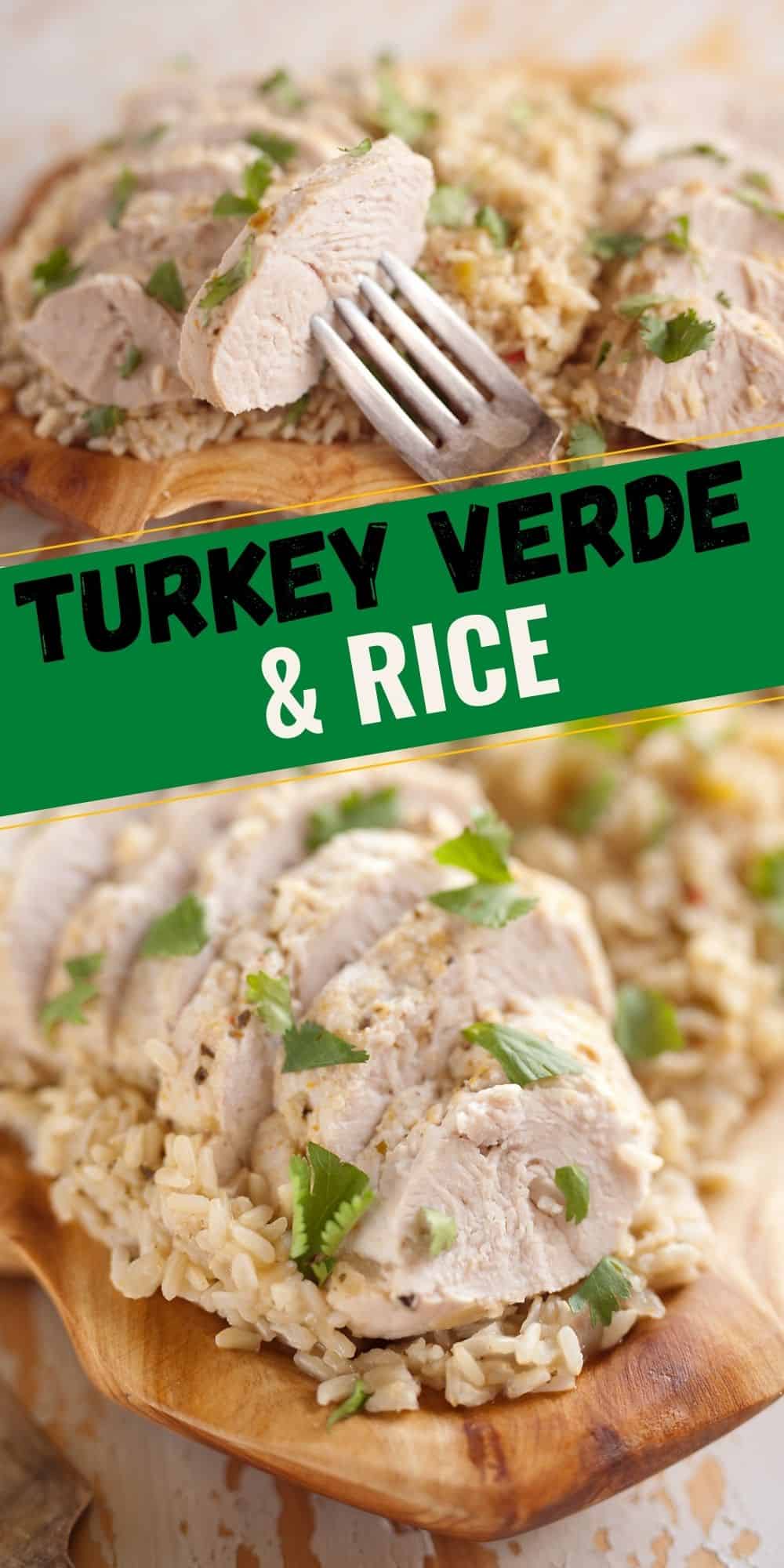 Pressure Cooker Turkey Verde & Rice - 40 Minutes & 5 Ingredients