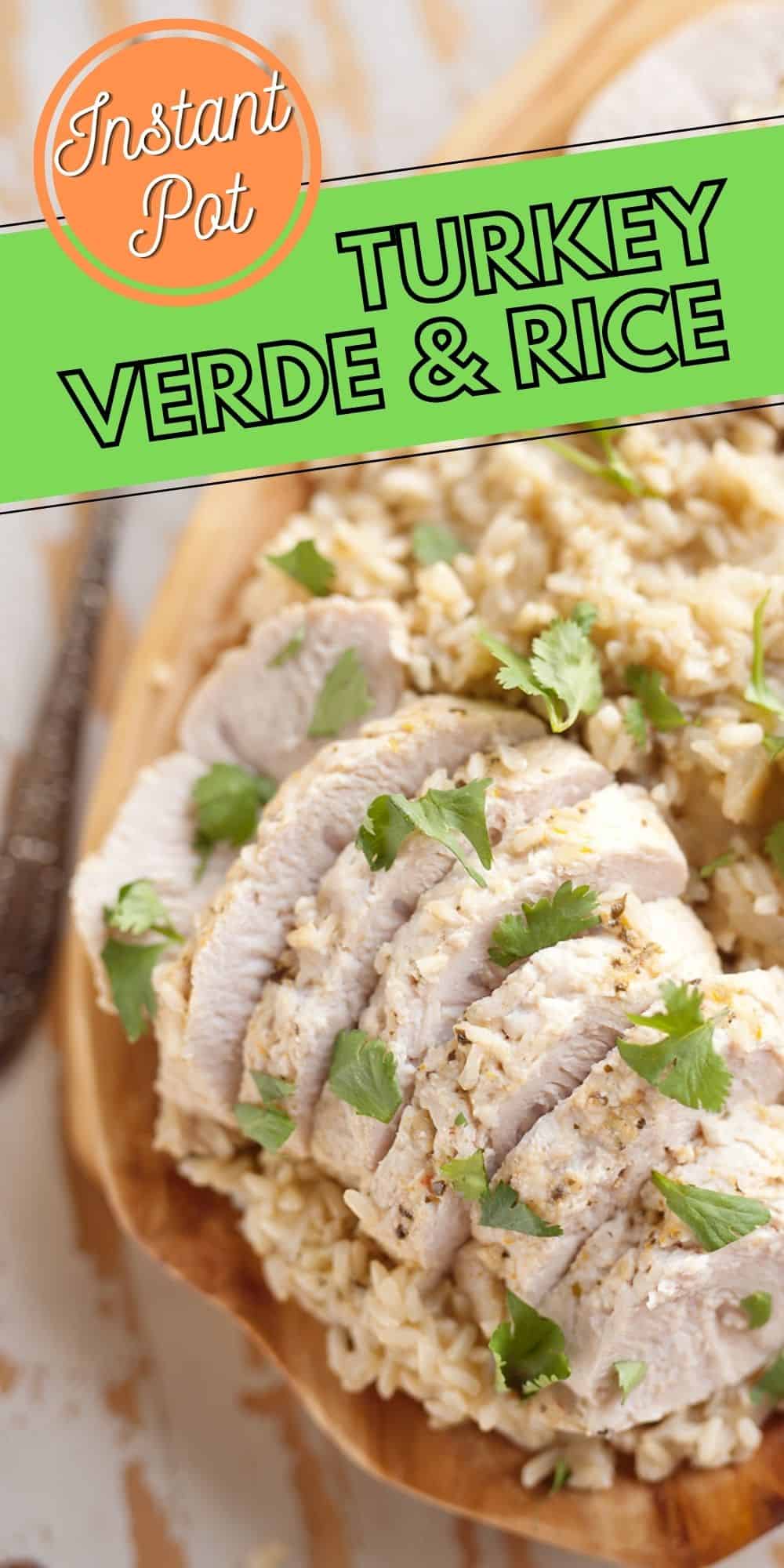 Pressure Cooker Turkey Verde & Rice - 40 Minutes & 5 Ingredients