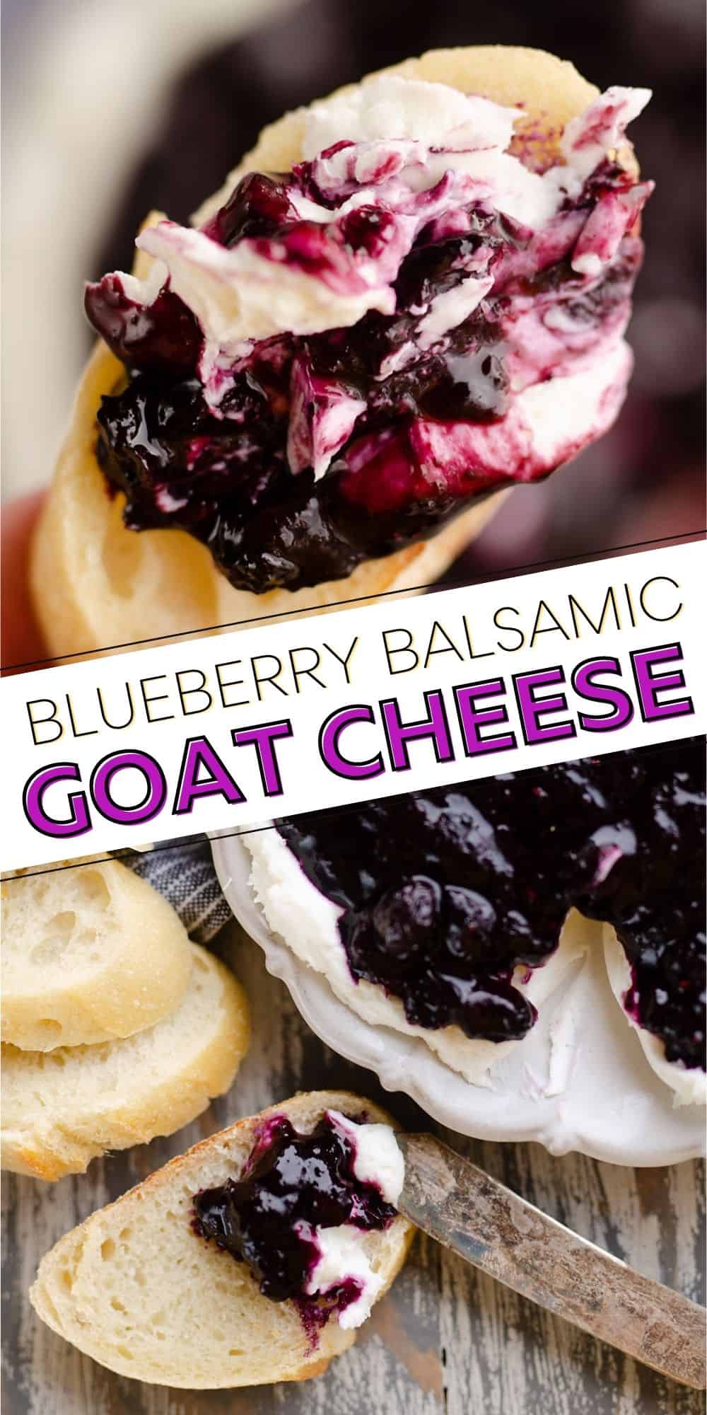 Blueberry Balsamic Goat Cheese Appetizer - 15 Minute Recipe