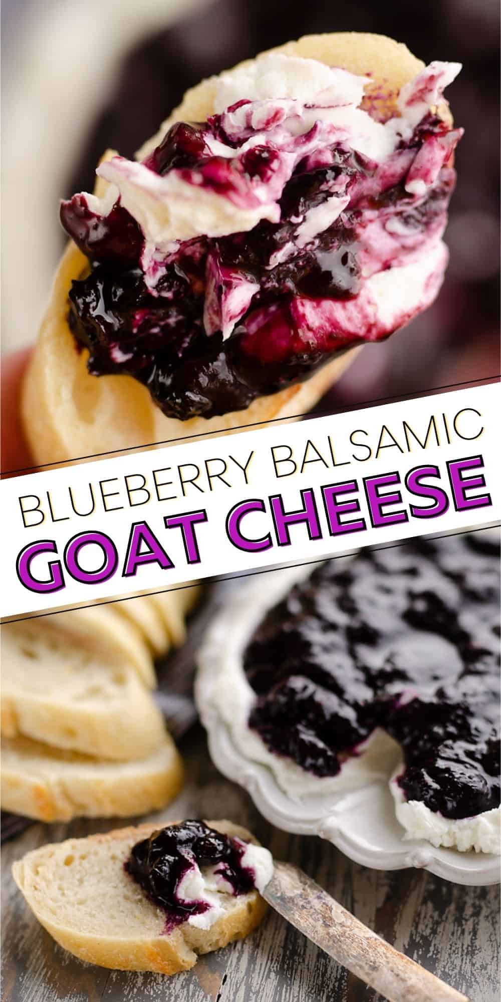Blueberry Balsamic Goat Cheese Appetizer - 15 Minute Recipe