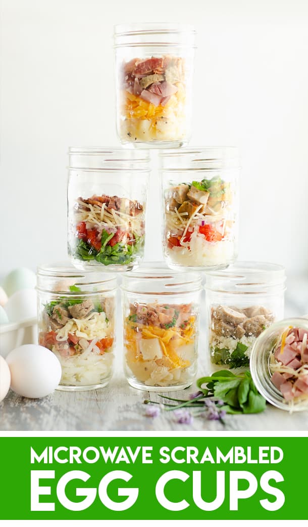 Easy Microwave Scrambled Egg Cup Recipes - Healthy Meal Prep