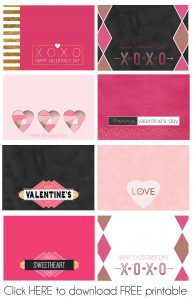 Free Printable Valentine Treat Bag Toppers - Easy DIY Gift Idea