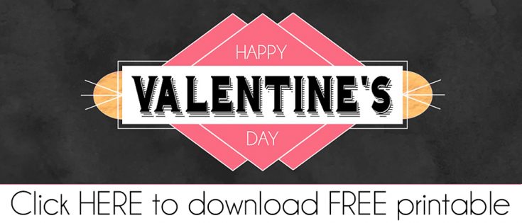 Free Printable Valentine Treat Bag Toppers - Easy DIY Gift Idea