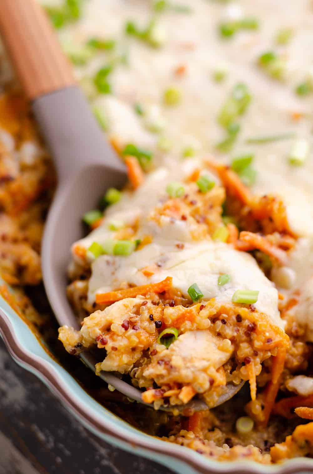 Buffalo Chicken Quinoa Bake - The Creative Bite