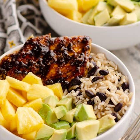 Cuban Chicken Rice Bowl - Healthy Meal Prep
