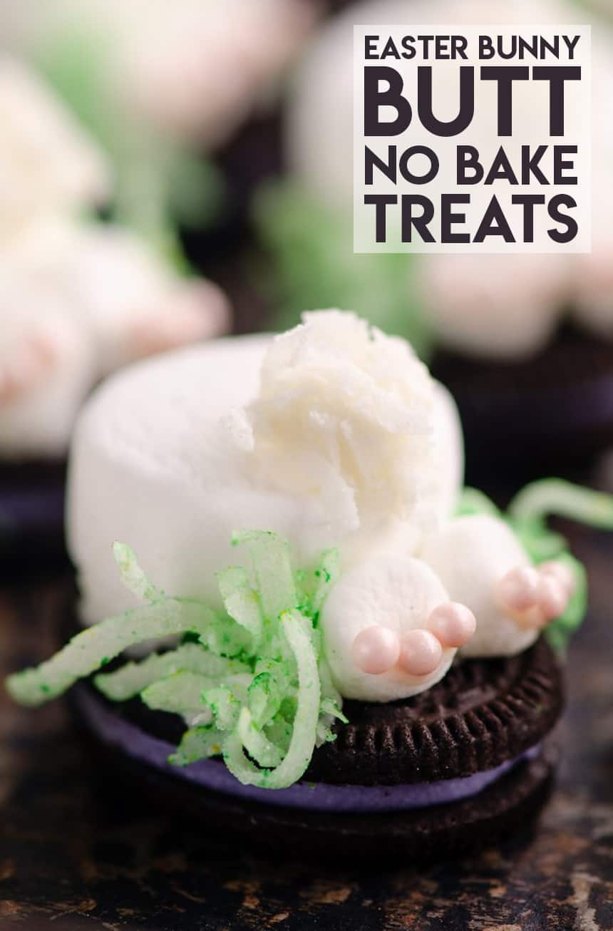 Easter Bunny Butt No Bake Treats