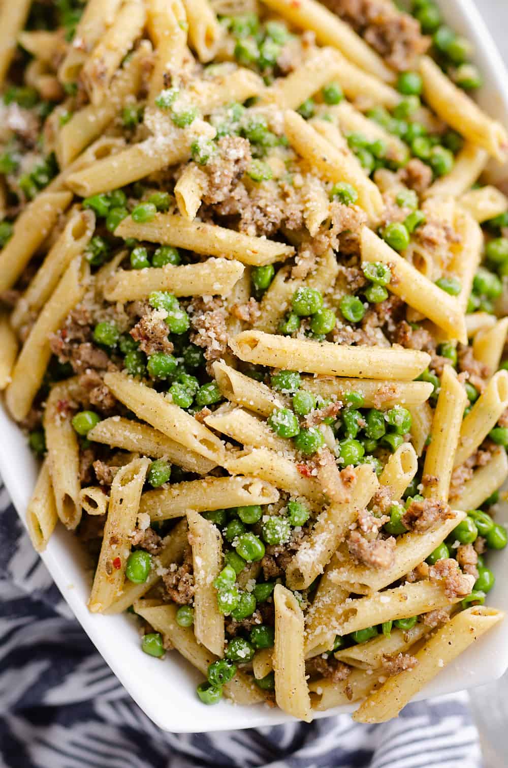 Brown Butter Sausage Penne Pasta