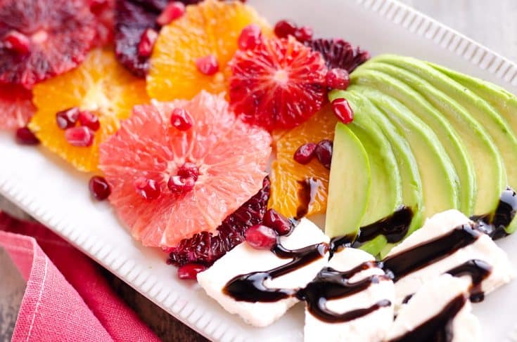 Winter Fruit & Goat Cheese Salad