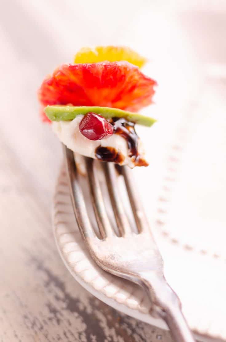 Winter Fruit & Goat Cheese Salad