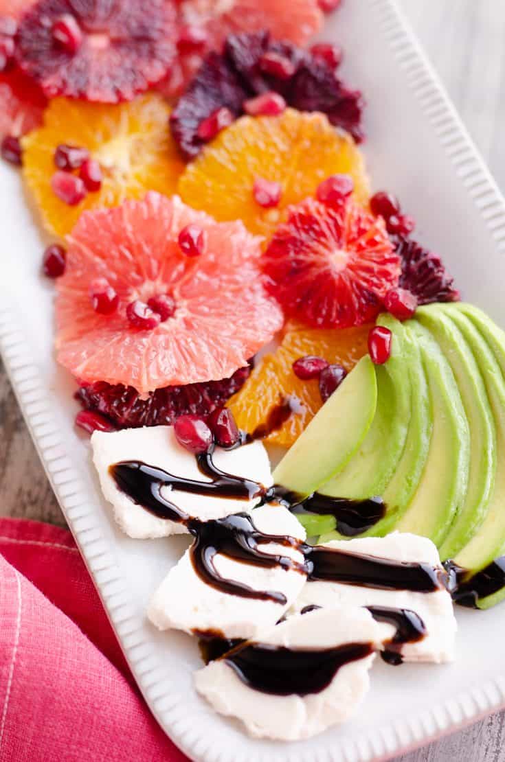 Winter Fruit & Goat Cheese Salad