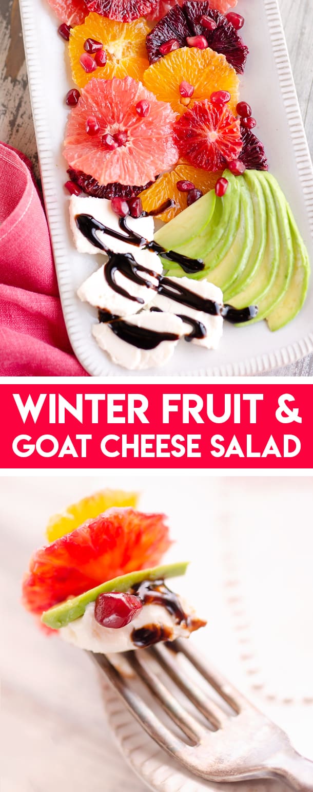 Winter Fruit & Goat Cheese Salad