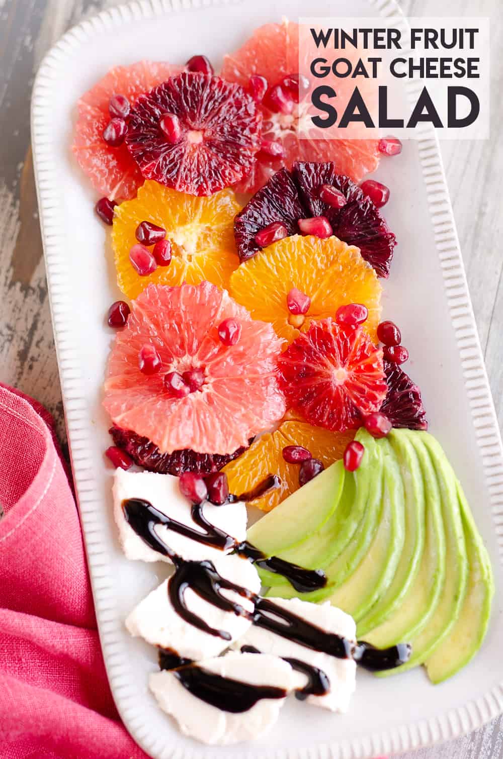 Winter Fruit & Goat Cheese Salad