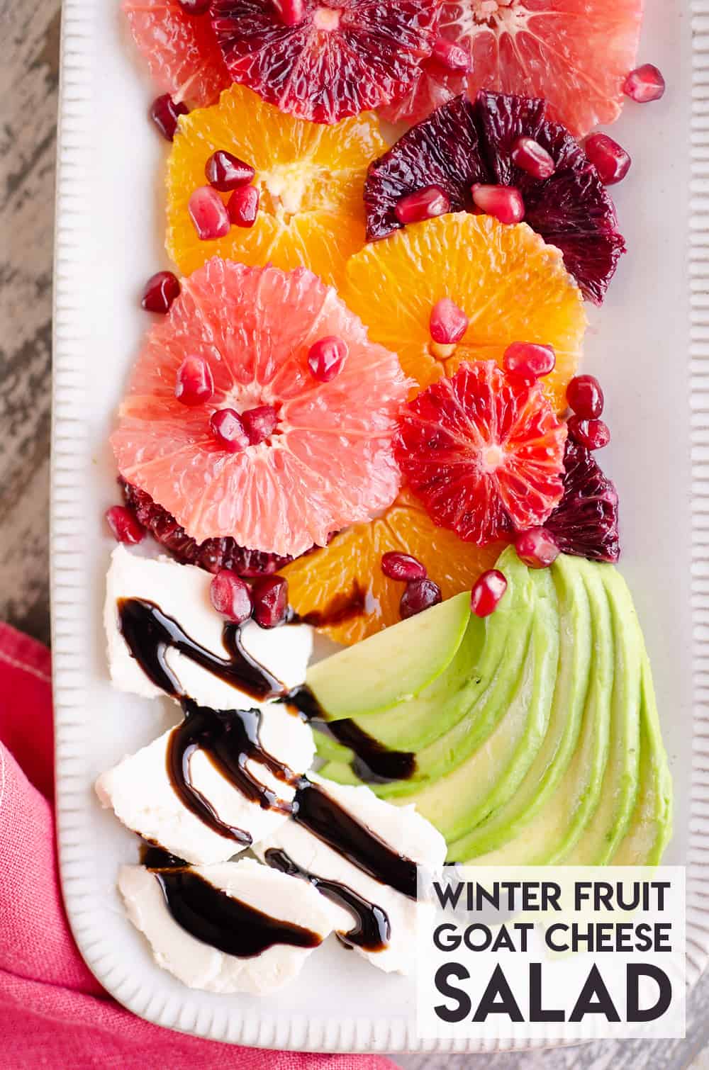 Winter Fruit & Goat Cheese Salad