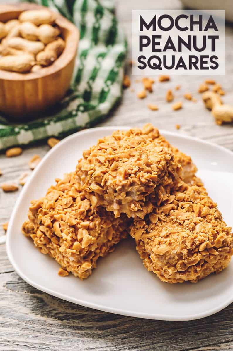 Mocha Peanut Square Bars