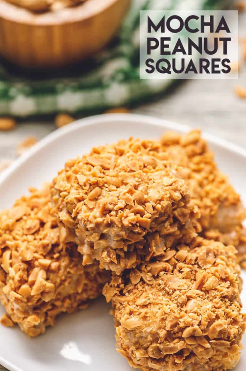 Mocha Peanut Square Bars