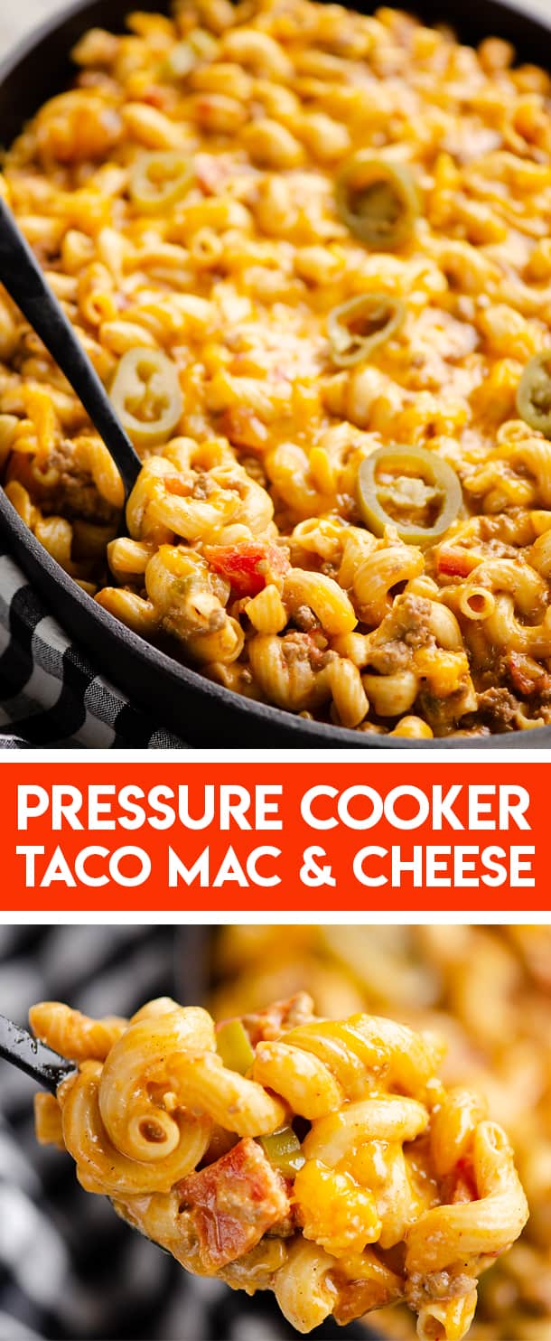 Pressure Cooker Taco Mac and Cheese