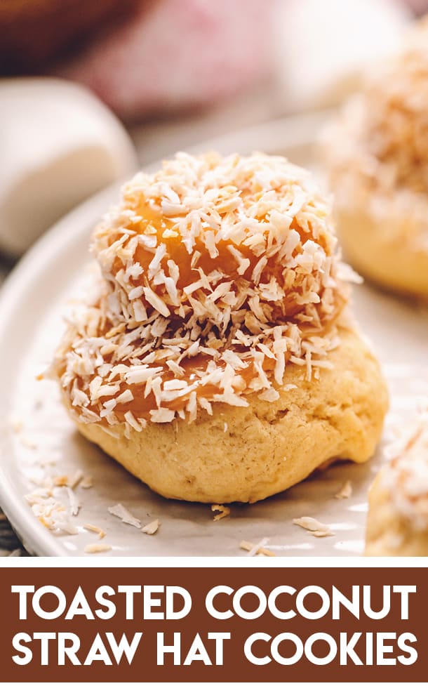 Toasted Coconut Straw Hat Cookies Toasted Coconut Straw Hat Cookies