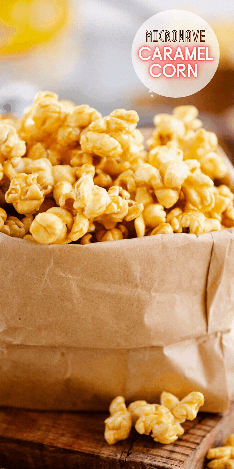 Microwave Caramel Popcorn