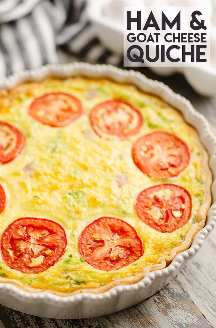 Ham and Goat Cheese Quiche
