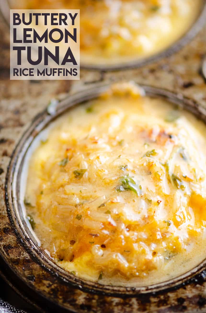 Buttery Tuna Rice Muffins