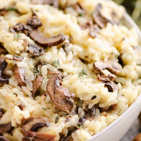 Pressure Cooker Mushroom Risotto
