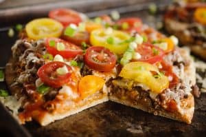 Cheesy Taco Flatbread