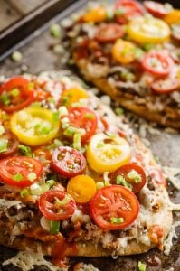 Cheesy Taco Flatbread