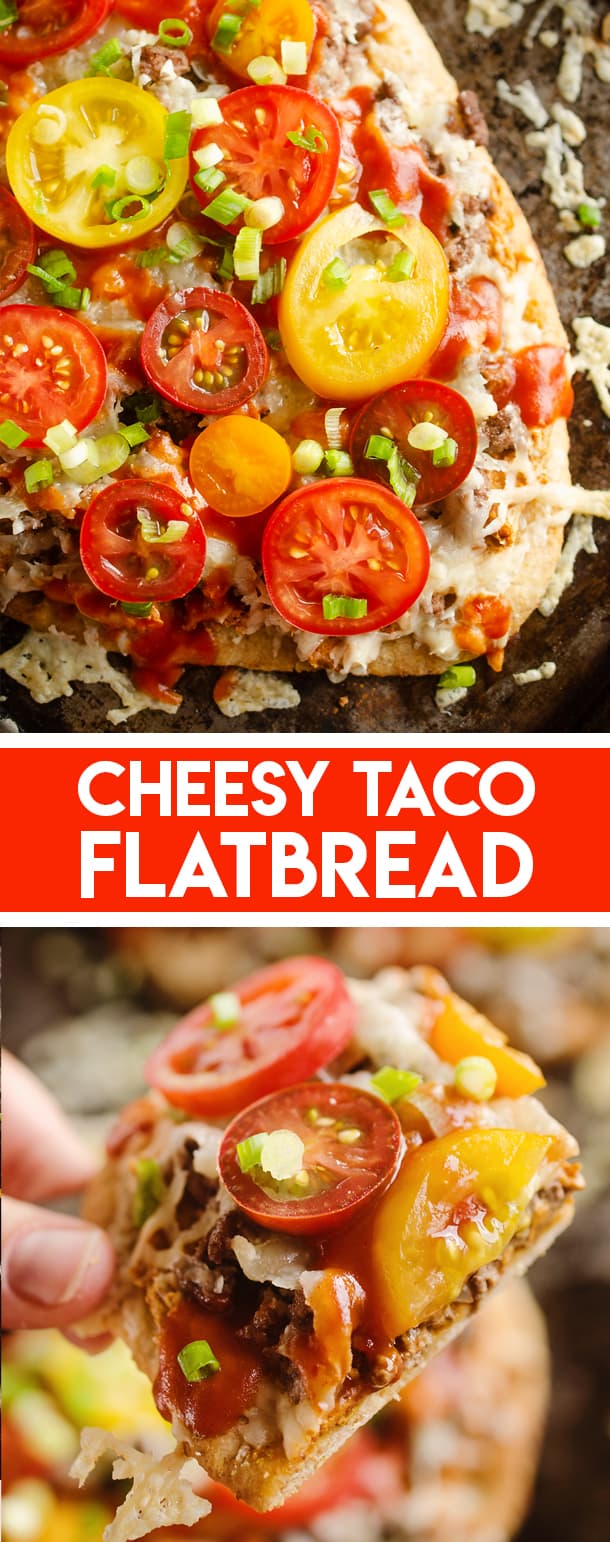 Cheesy Taco Flatbread
