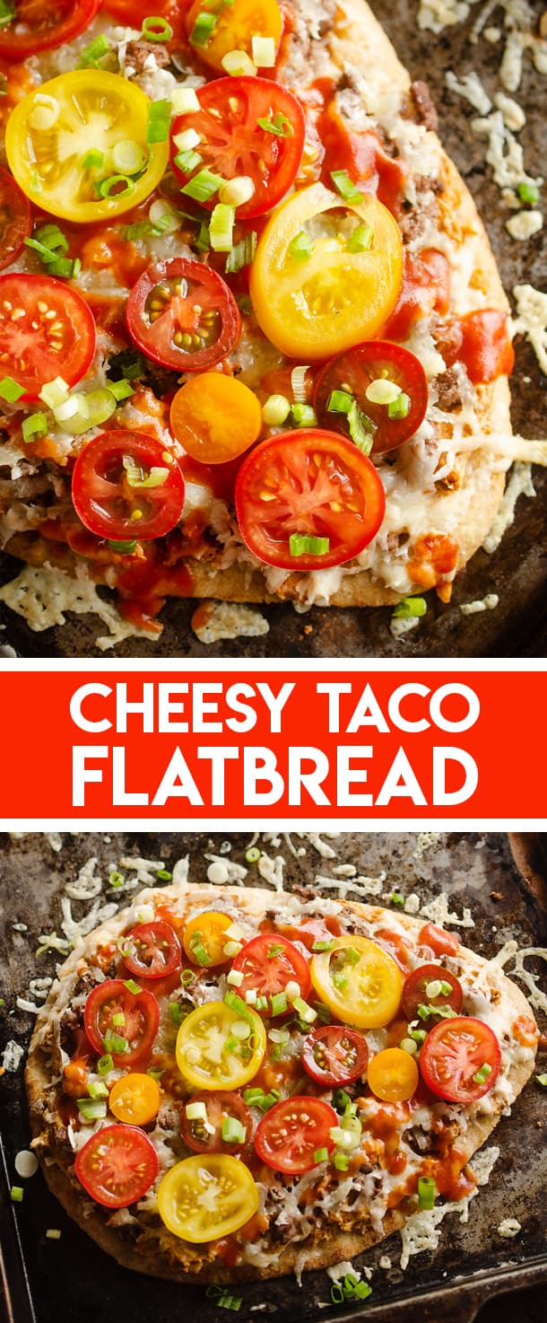 Cheesy Taco Flatbread