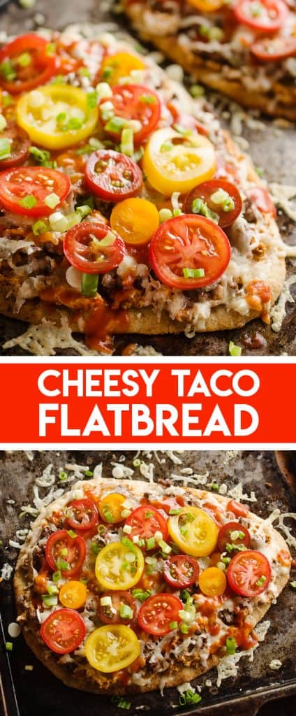 Cheesy Taco Flatbread