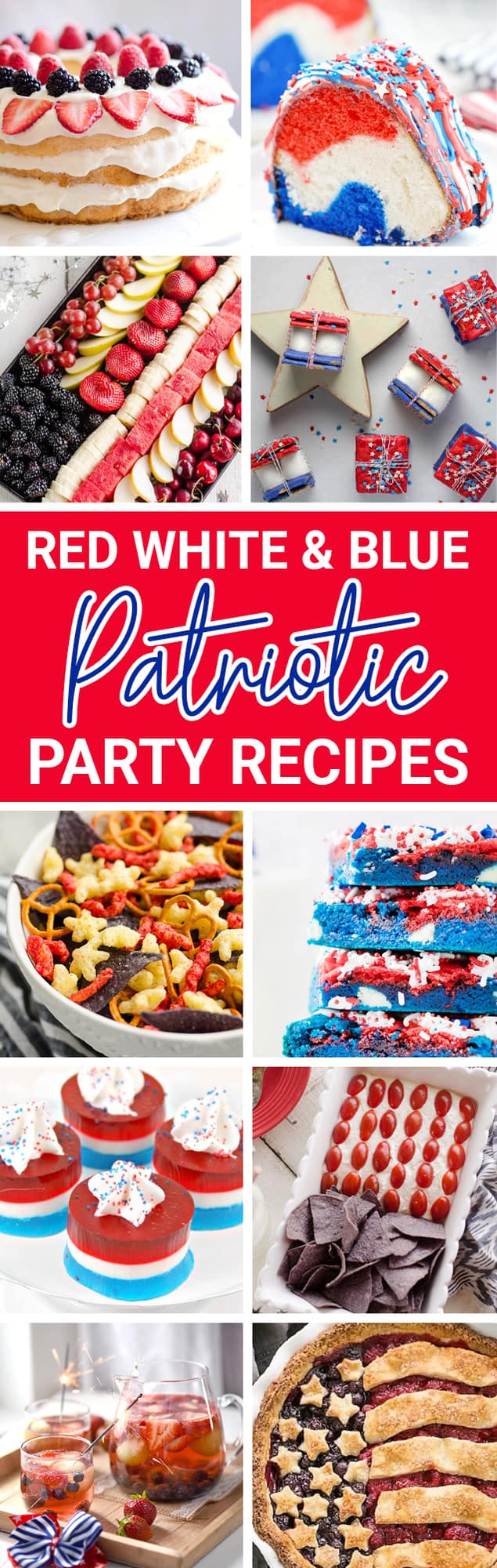 Red, White and Blue Patriotic Recipes