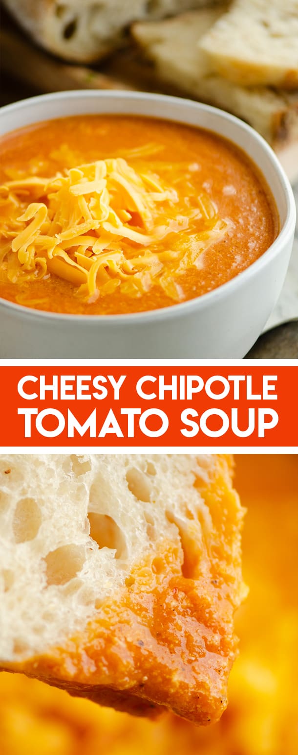 Cheesy Chipotle Tomato Soup