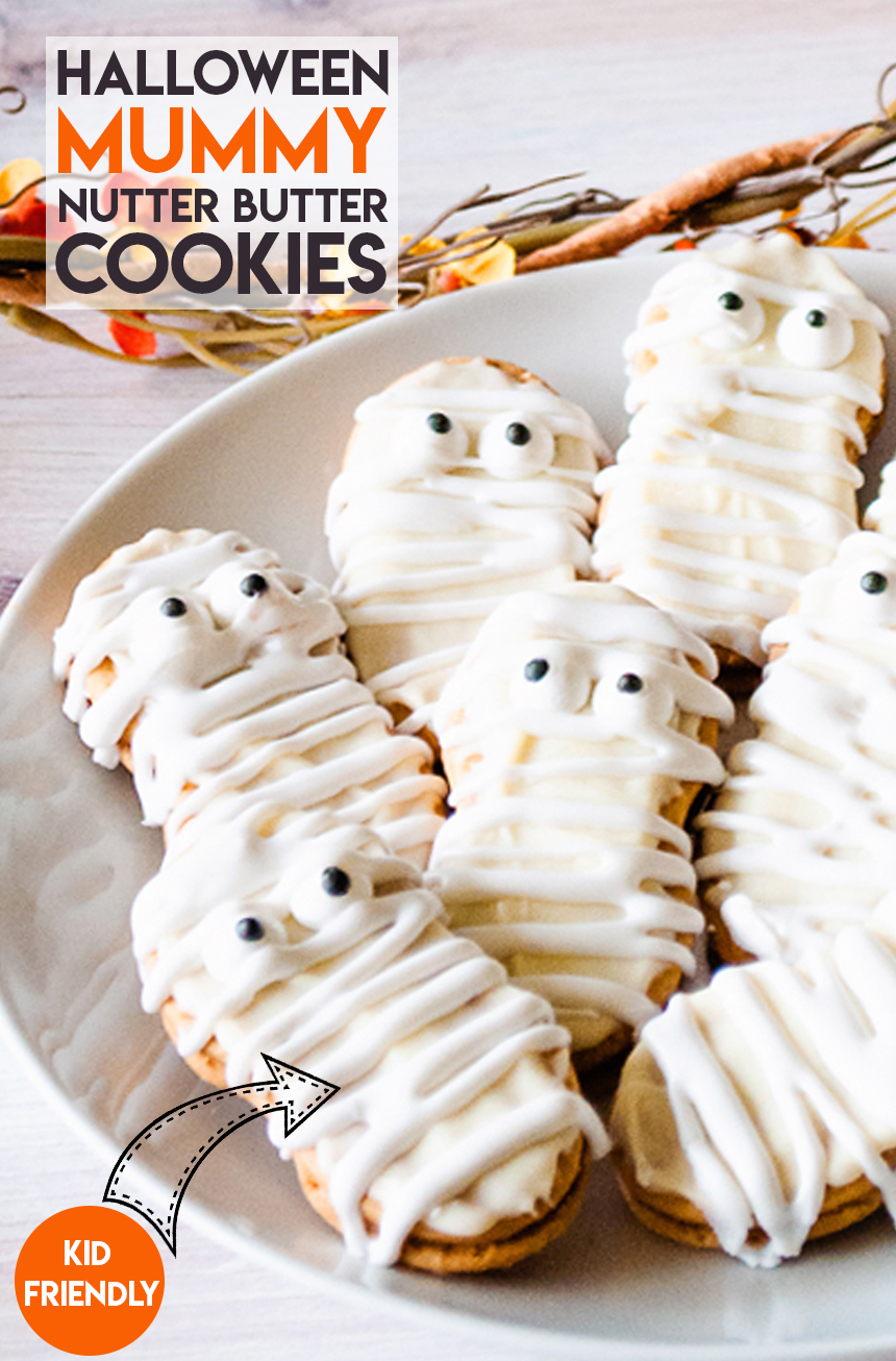 Halloween Mummy Nutter Butter Cookies