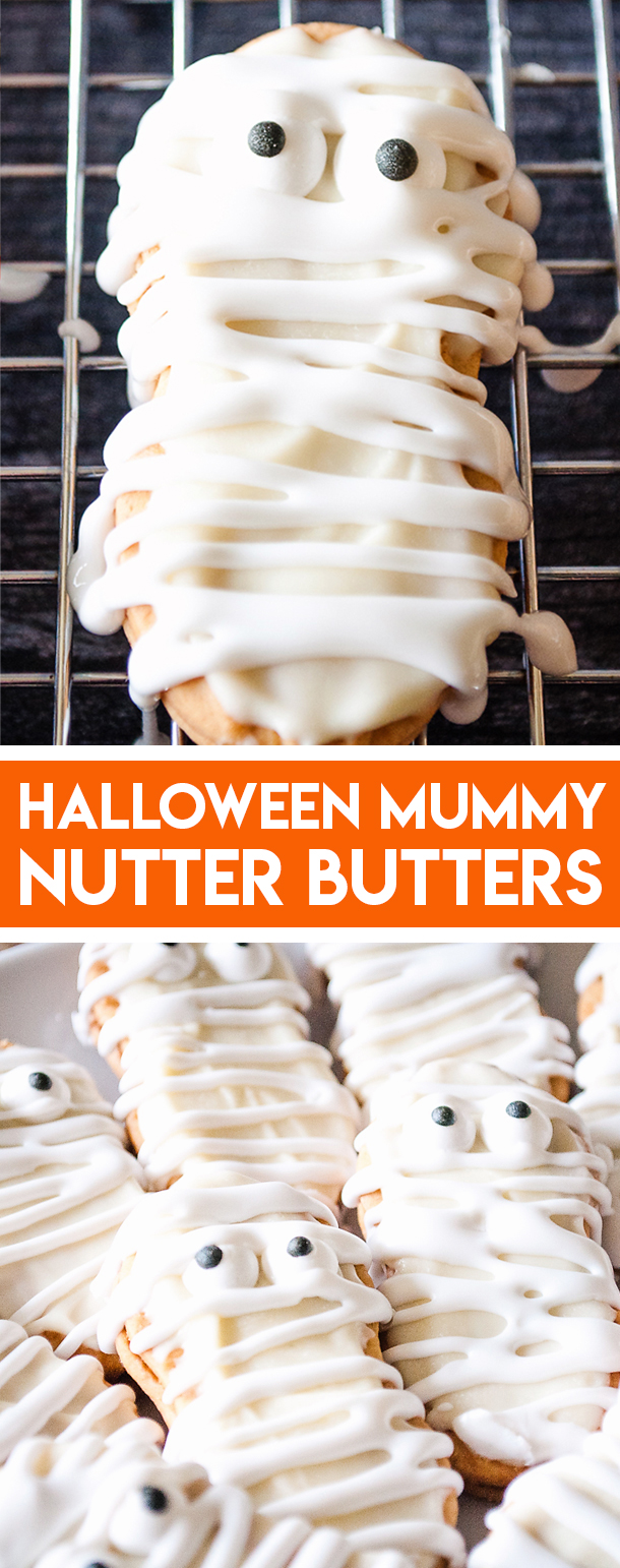 Halloween Mummy Nutter Butter Cookies