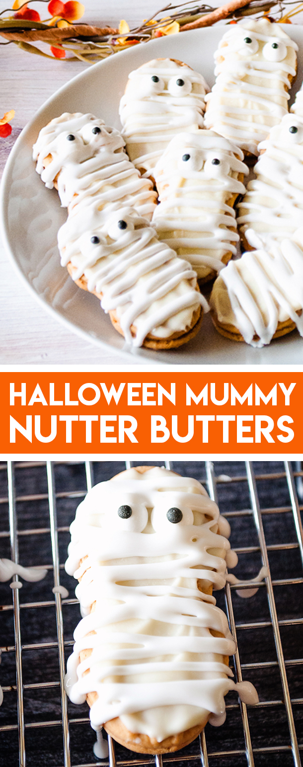 Halloween Mummy Nutter Butter Cookies