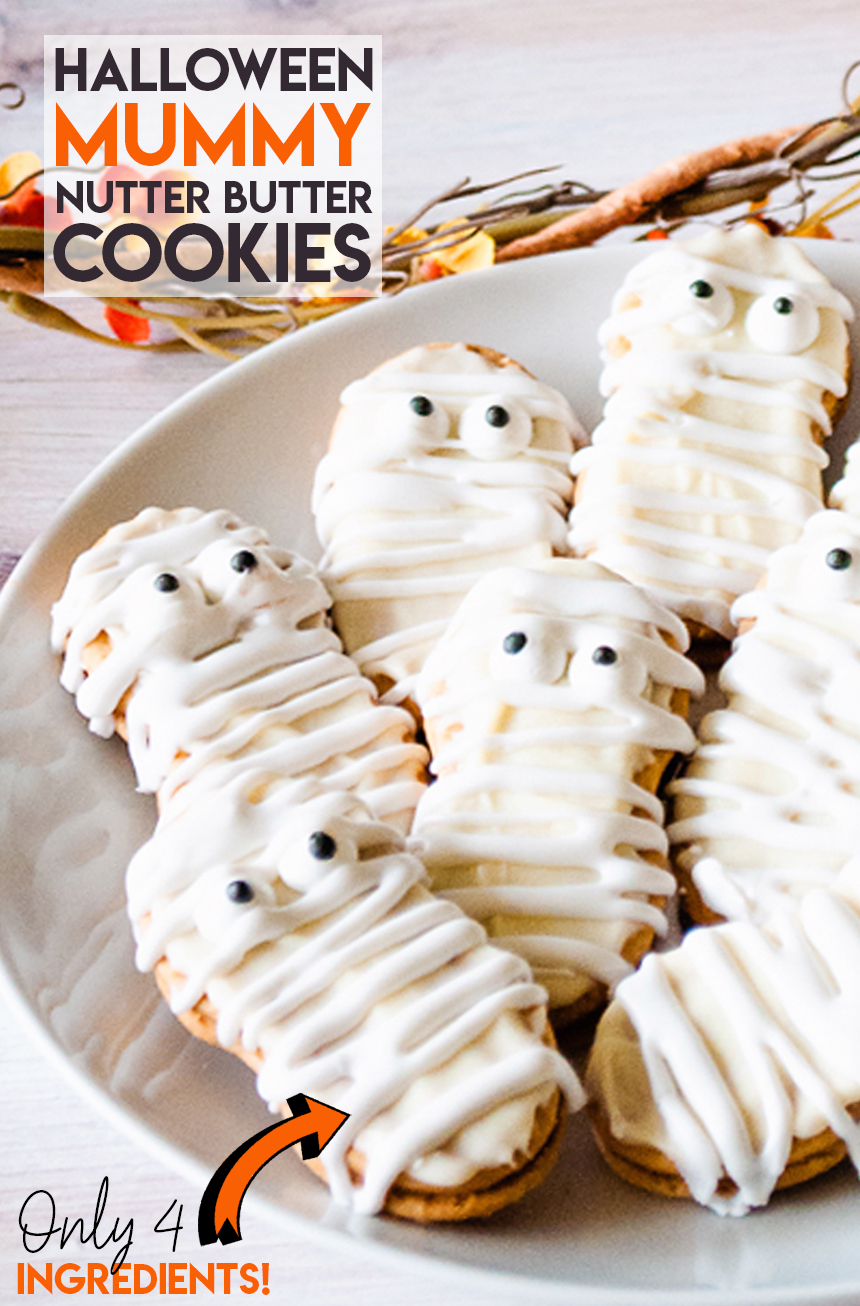Halloween Mummy Nutter Butter Cookies