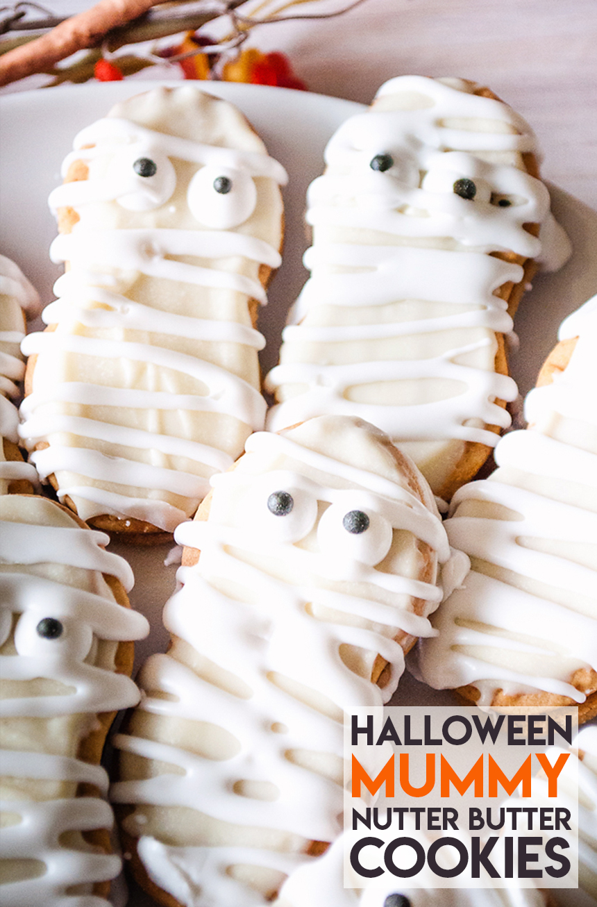Halloween Mummy Nutter Butter Cookies