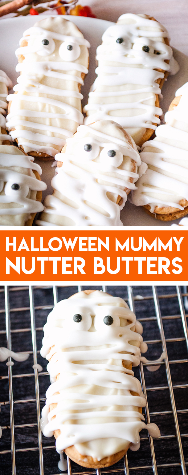 Halloween Mummy Nutter Butter Cookies