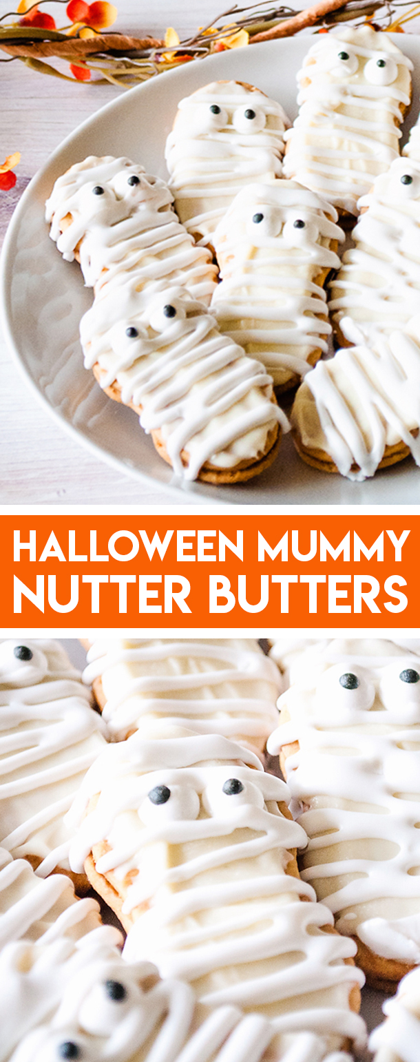 Halloween Mummy Nutter Butter Cookies