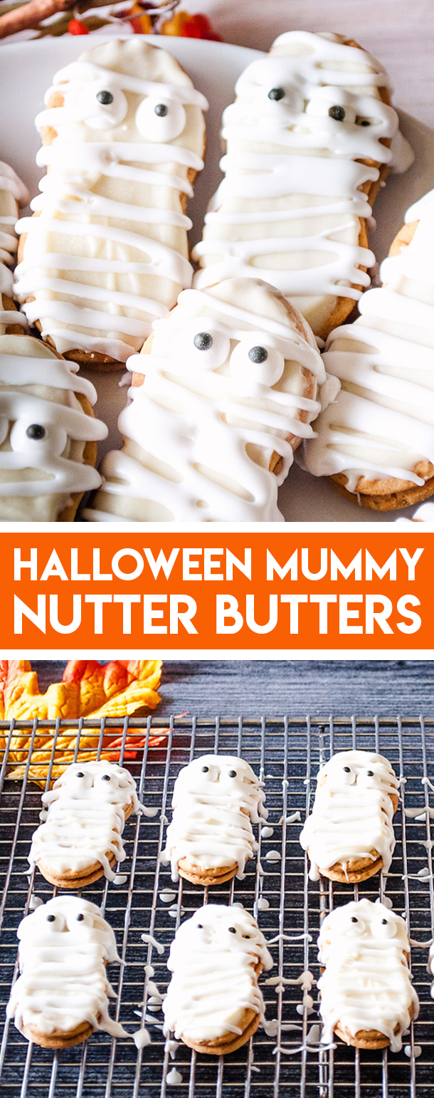 Halloween Mummy Nutter Butter Cookies