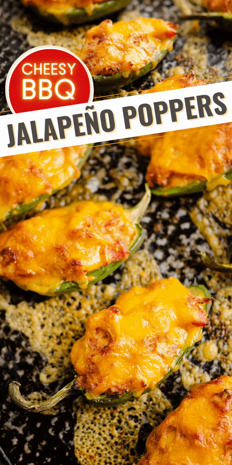 Cheesy BBQ Pork Jalapeno Poppers