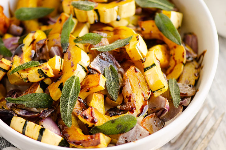 Crispy Sage Roasted Delicata Squash