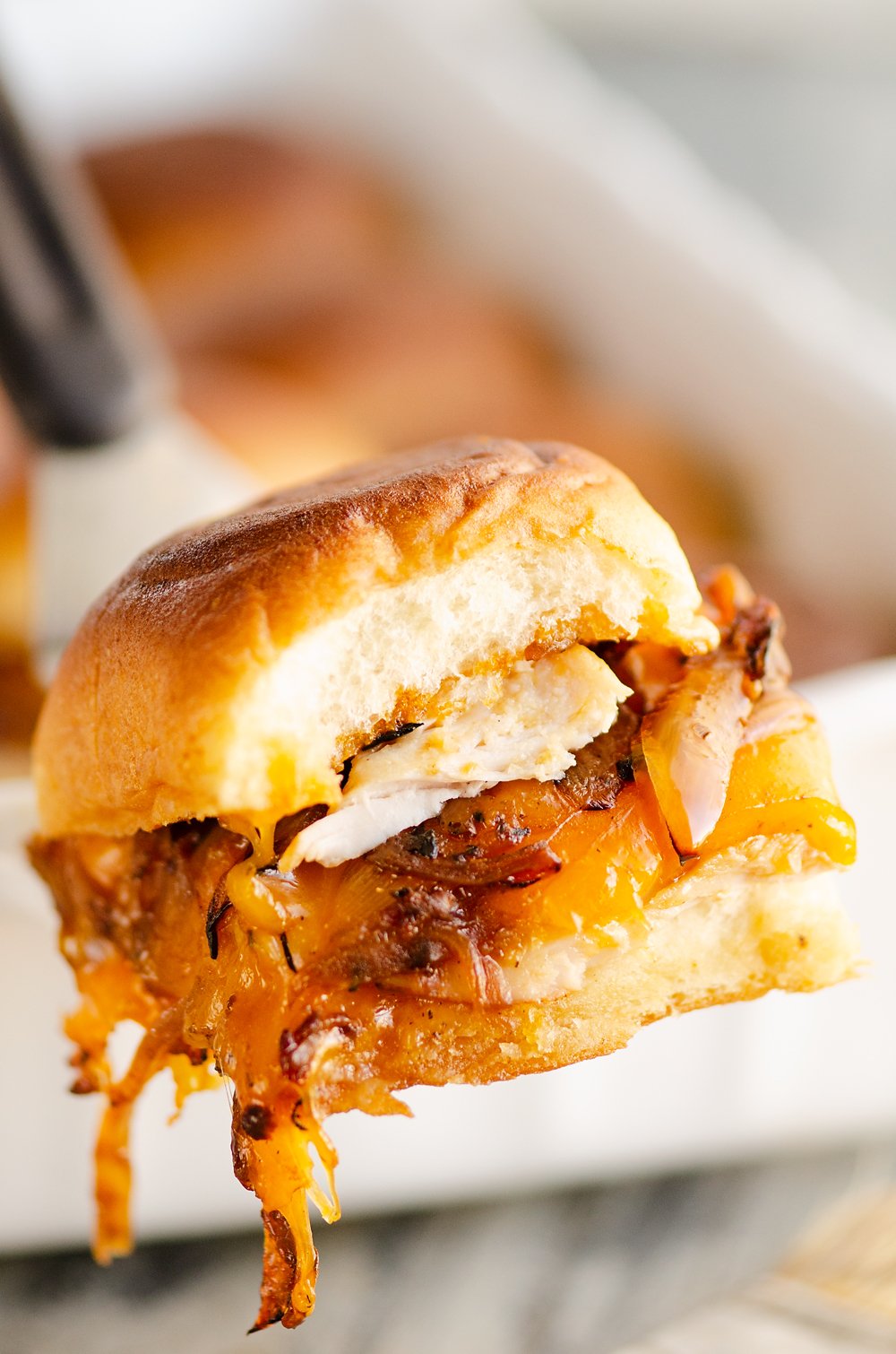Cheesy Chipotle Turkey Sliders