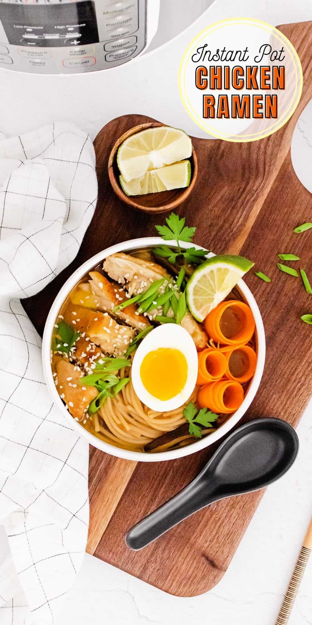 Instant Pot Chicken Ramen With Sweet Chili Oil